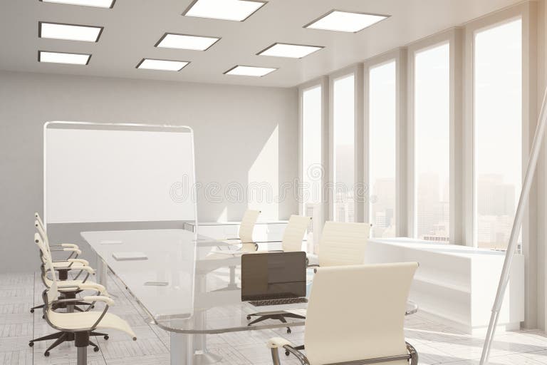 Modern Conference Room Front Stock Illustration - Illustration of ...