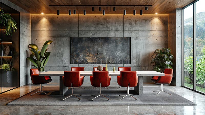 Modern Conference Room Interior Design Stock Illustration ...