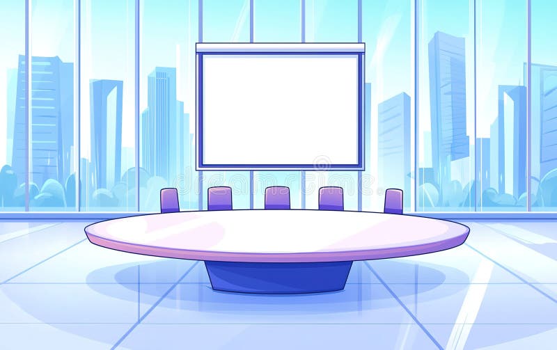 Modern Conference Room Large Oval Glass Table Stock Photos - Free ...