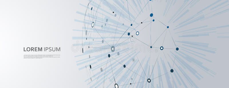 Modern Connection Illustration on Light Backdrop. Abstract Graphic ...