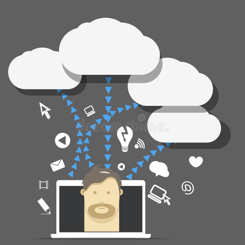 Modern Web Communication Concept Stock Vector - Illustration of network ...