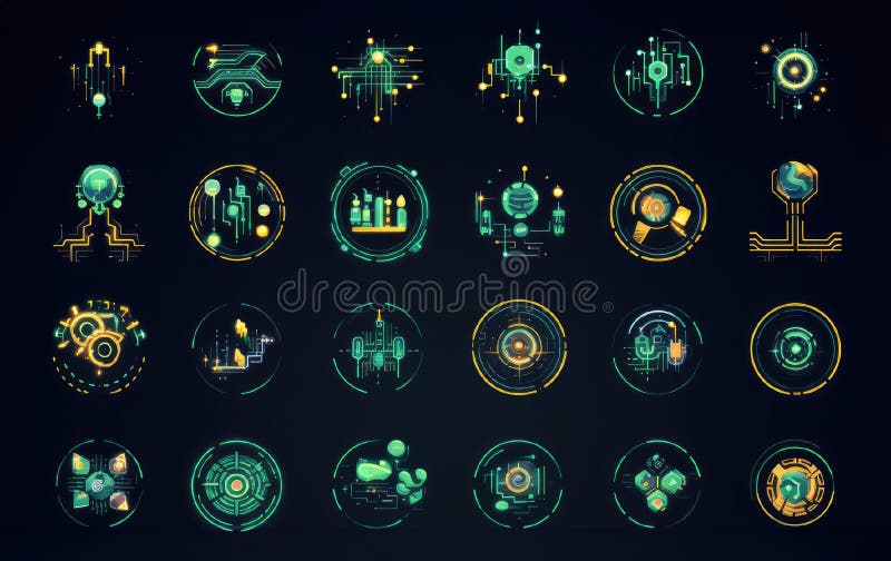 Modern and Consistent Set of Mobile Phone Icons in Unified Style Stock ...