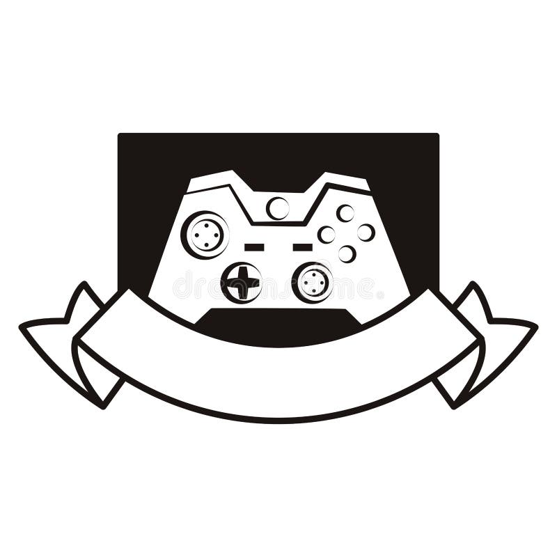 Modern Console Gamepad Emblem Stock Vector - Illustration of controller ...