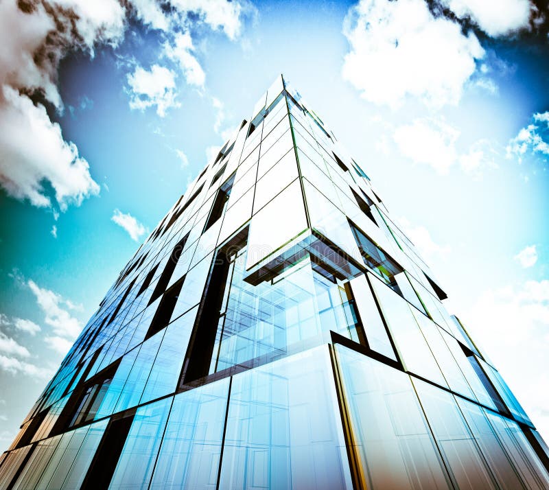 Modern construction stock illustration. Illustration of turquoise ...