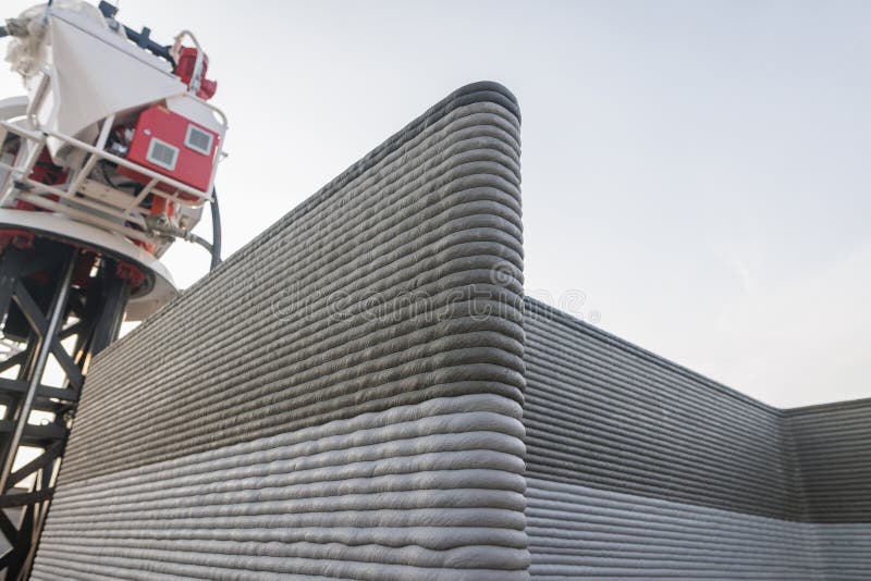 Modern Construction of 3D Houses. Printed House Using a 3D Printer ...