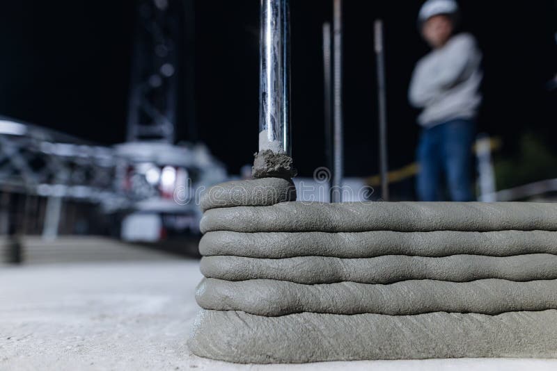 Modern Construction of 3D Houses. Printed House Using a 3D Printer ...