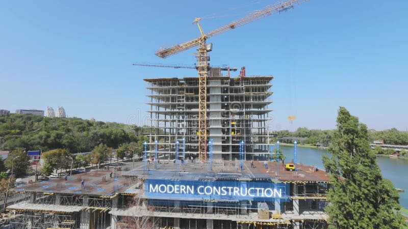 Modern Construction Inscription. Modern Construction Infographics ...