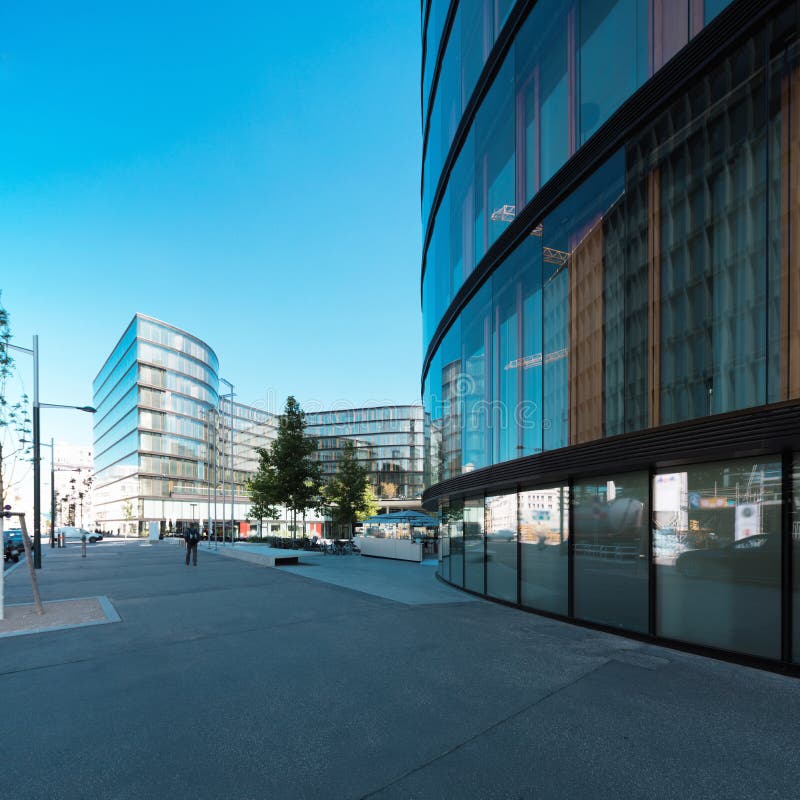 Modern building in Wien stock image. Image of sunny - 107439555