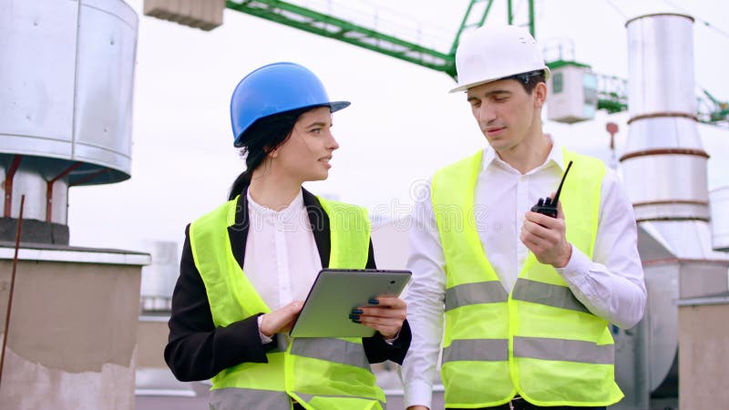 Modern Construction Industrial Building Excited Man Architect End the ...