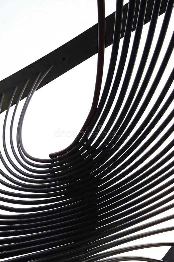 Modern Construction Steel, Surreal Design in the Future Stock Image ...