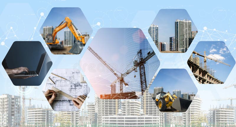 Smart Construction Sites Stock Illustrations – 8 Smart Construction ...