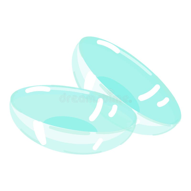 Eye Contact Lens Icon Cartoon Vector. Case Solution Stock Vector ...