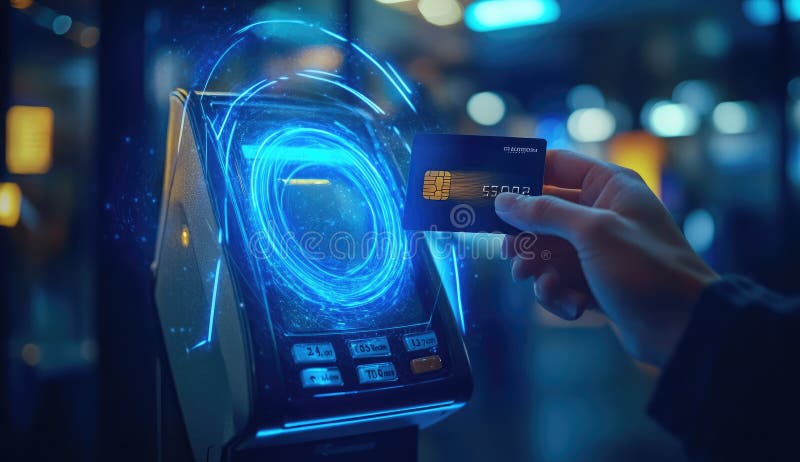 AI-Powered Contactless Payment Stock Illustration - Illustration of ...