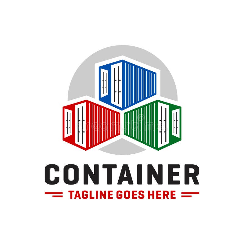 Modern Container or Metal Box Logo Stock Vector - Illustration of ...