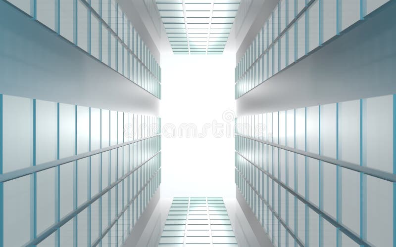Modern Contemporary Background of Lights on Reflective Panels Stock ...