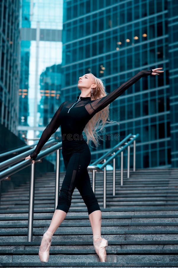 Modern Contemporary Ballet, Dancer. Stock Photo - Image of elegance ...