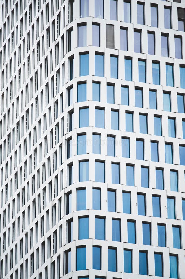 Modern Contemporary High-rise Building Exterior Details with Abstract ...