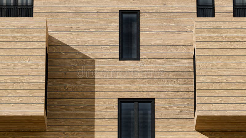 Modern Contemporary Wood Sided Building Stock Photo - Image of home ...