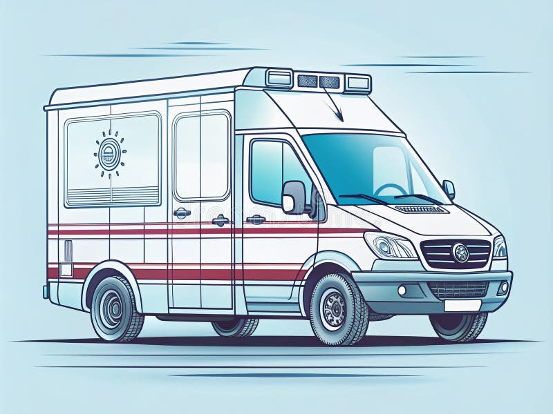 Modern Continuous Line Drawing of an Ambulance: a Documentary-Style ...