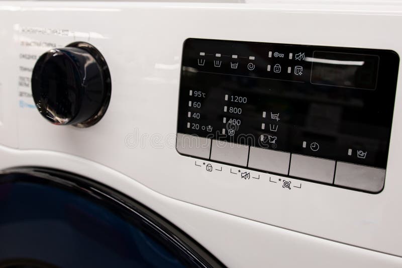 Modern Control Panel of Household Appliances Stock Image - Image of ...