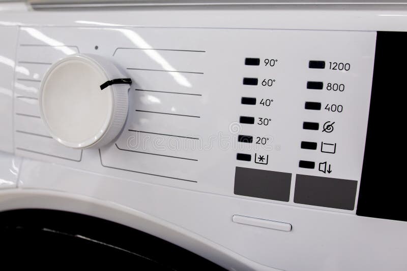 Modern Control Panel of Household Appliances Stock Photo - Image of ...