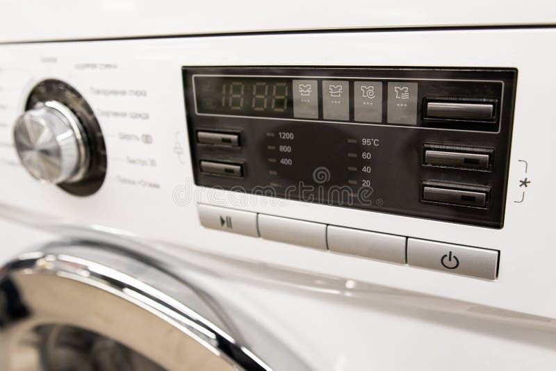 Modern Control Panel of Household Appliances Stock Image - Image of ...