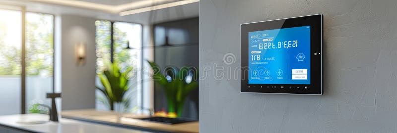 A Modern Control Panel with a Touchscreen Interface is Mounted on a ...