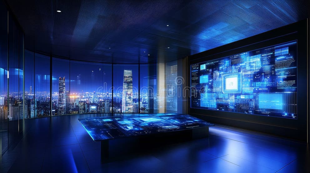 Modern Control Rooms that Utilize Advanced Technology Display Vibrant ...