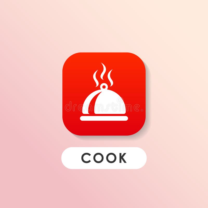 Modern Cook Vector Icon Design. Kitchen Utensils Icon Design Stock ...