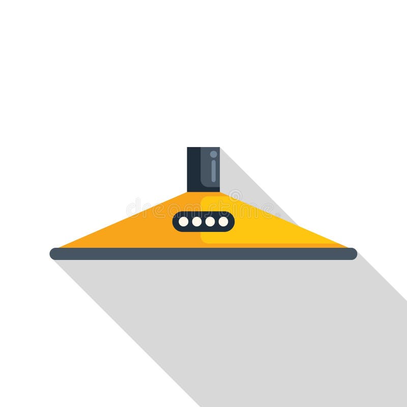 Modern Cooker Hood Extracting Steam in the Kitchen Stock Vector ...