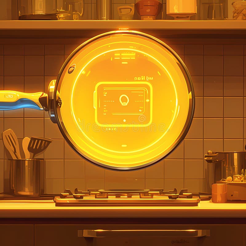 Modern Cooking: High-Tech Pan for Advanced Culinary Creativity Stock ...