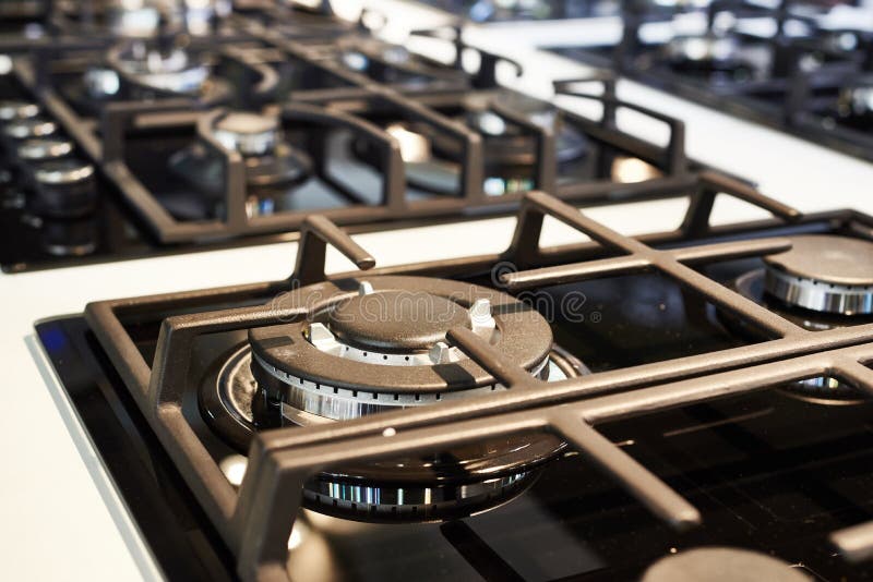 Modern Cooking Zone Gas Stove Stock Photo - Image of fuel, domestic ...