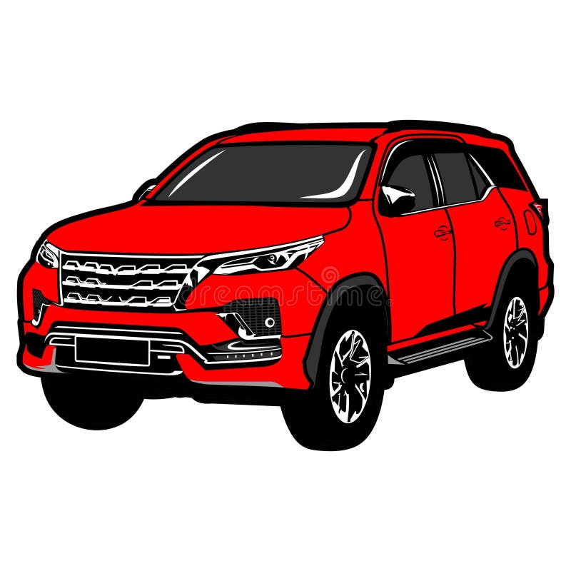 Modern Cool Car Leftfront Side View in Red Editorial Photography ...