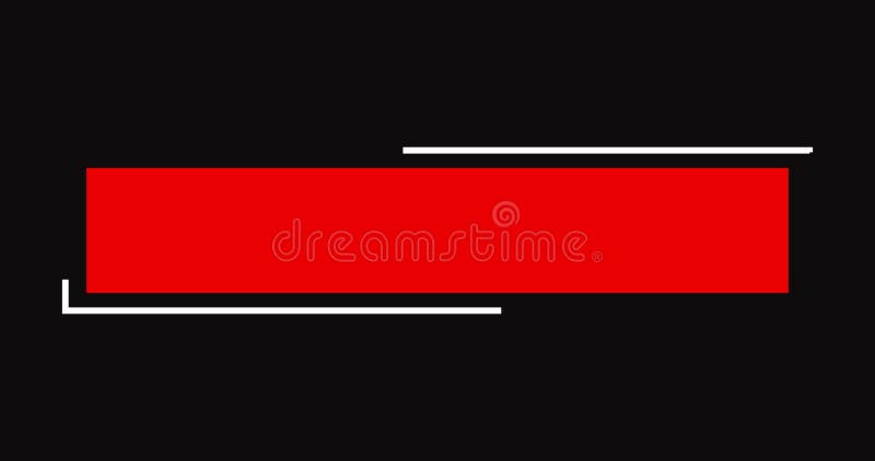 Modern Cool-designed Red and White Color Lower Third in 4K Alpha ...