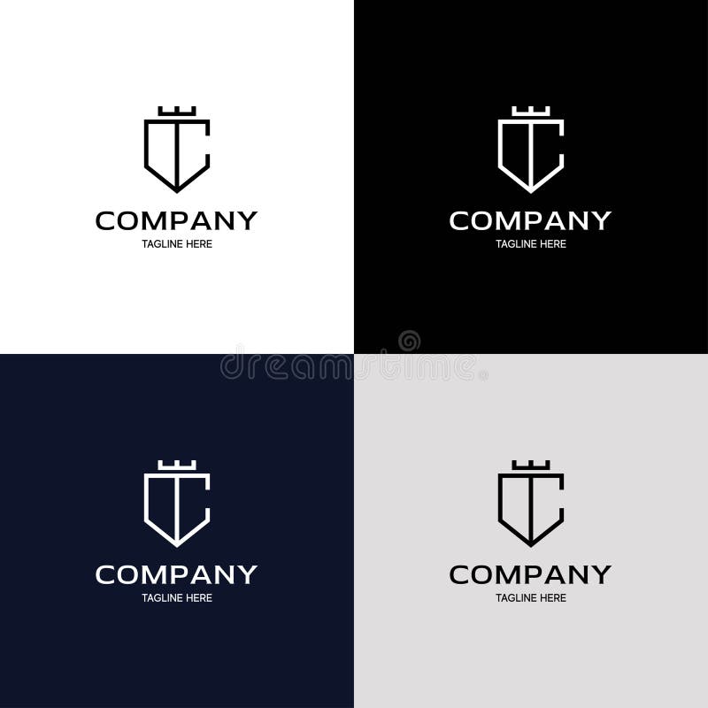 Modern and Cool Lion Emblem Logo Design Stock Vector - Illustration of ...