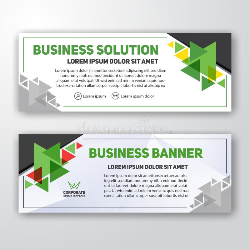Modern Corporate Banner Background Design Stock Vector - Illustration ...