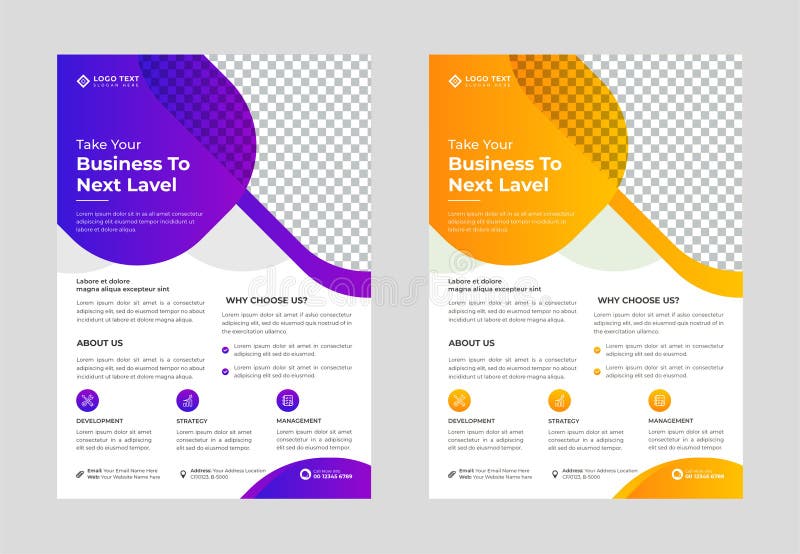 Modern Corporate Business Flyer Template Design or A4 Promotion Flyer ...