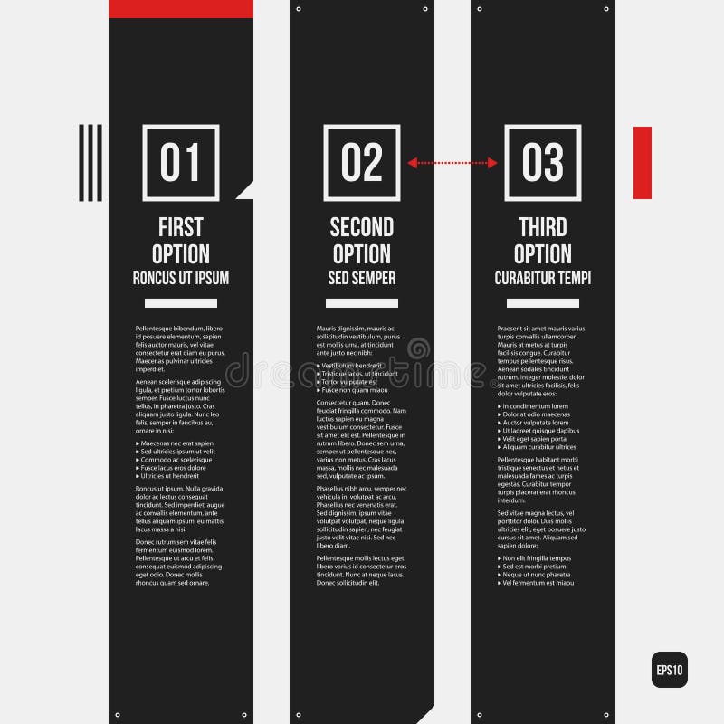 Modern Corporate Graphic Template with Black Elements Stock Vector ...