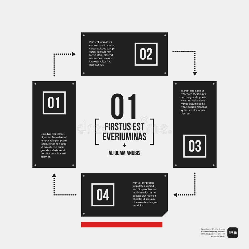 Modern Corporate Graphic Template with Black Elements Stock Vector ...