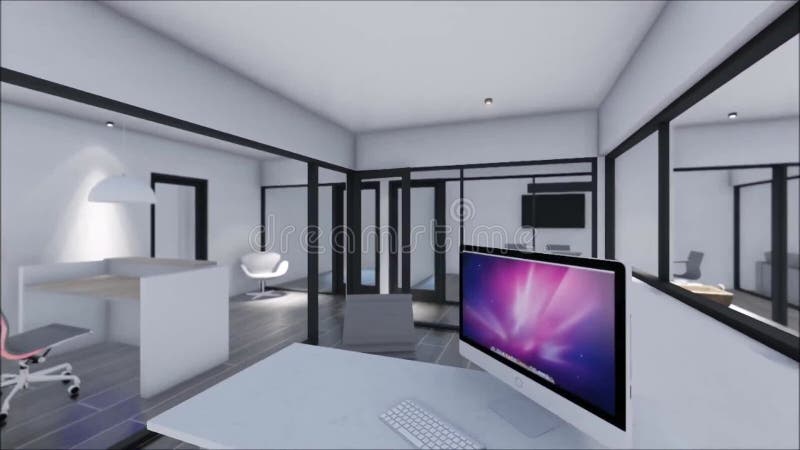Modern Corporate Office Interior 3d Visualization Walkthrough ...