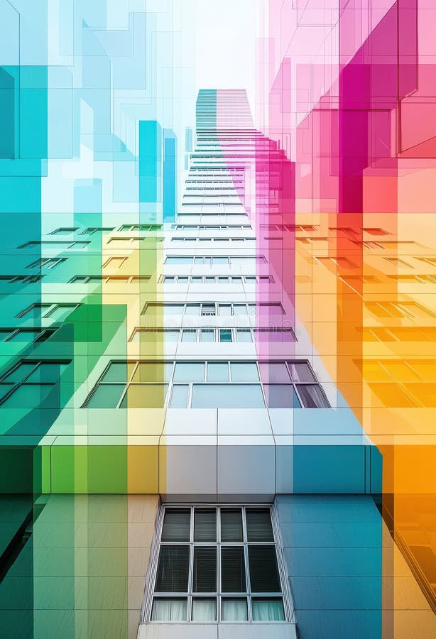 Modern Corporate Presentation Background with Colorful Abstract ...