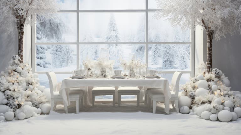 Modern Corporate Winter Scene Stock Illustration - Illustration of ...