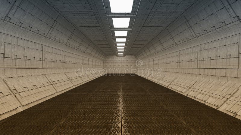 Modern corridor stock illustration. Illustration of geometric - 38174565