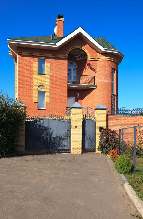 Modern cottage. stock photo. Image of complex, russia - 21160028