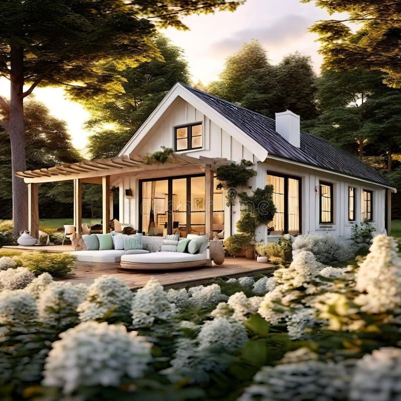 25-121-modern-cottage-modern-design-with-cottage-elements-ike-c Stock ...