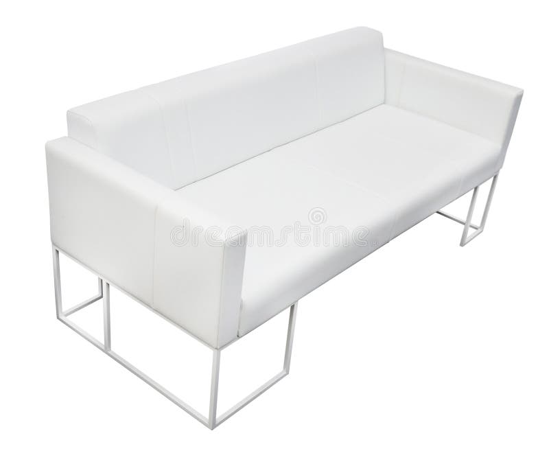 Modern Couch Isolated on White Background Stock Photo - Image of pack ...