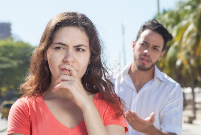 Modern Couple with Relationship Problems in the City Stock Photo ...