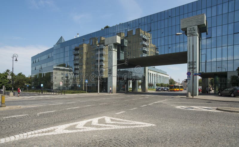 The Modern Courthouse Warsaw Poland Europe Editorial Photography ...