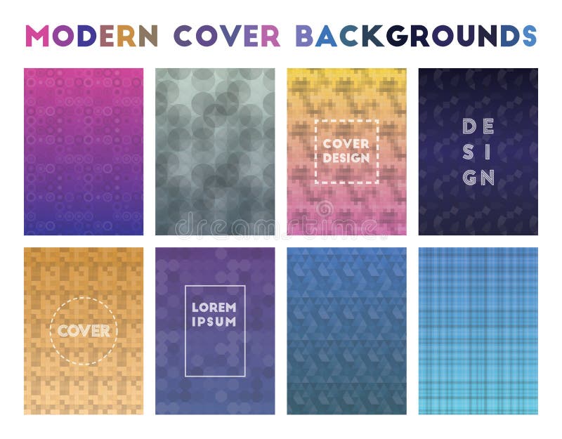 Modern Cover Backgrounds. stock vector. Illustration of alive - 145491971