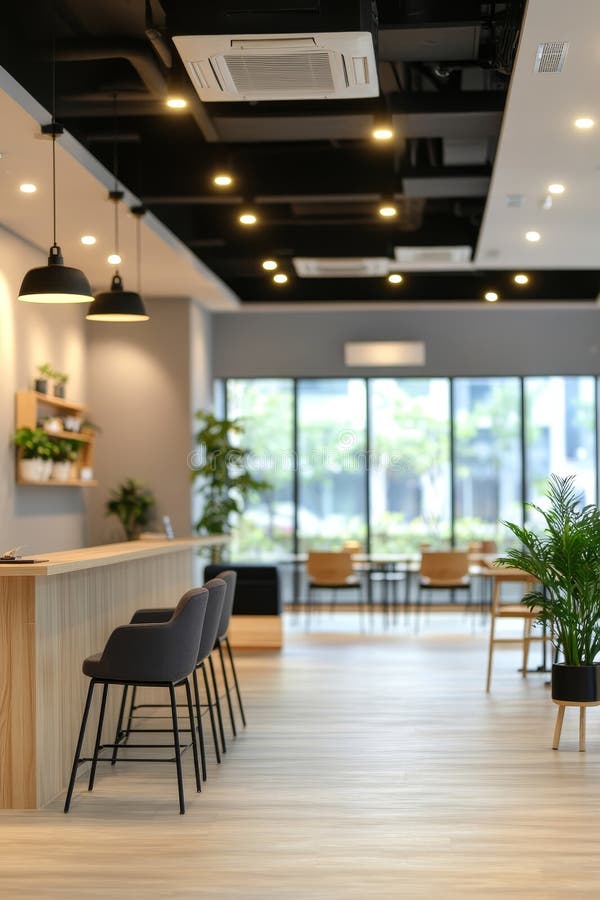 Modern Coworking Space, Bright Interior Design, Open Office Concept ...